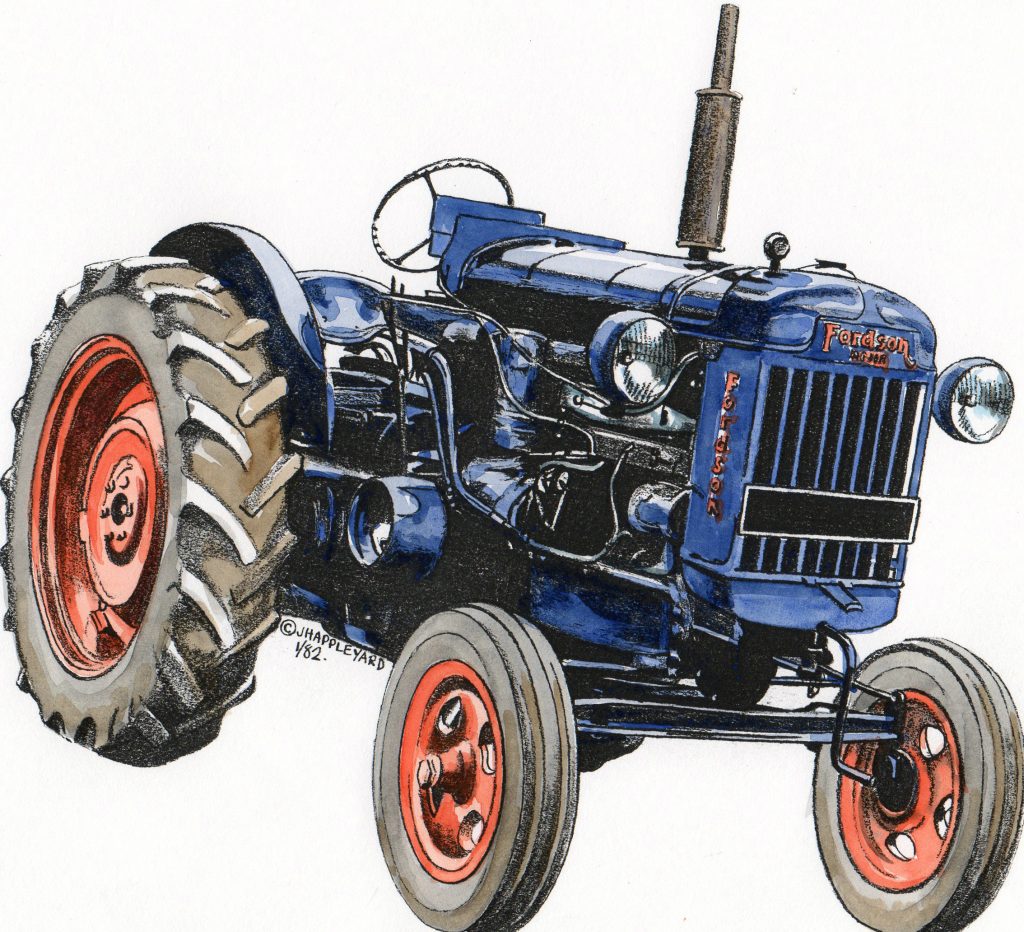 FORDSON E27N CLASSIC TRACTOR PRINT 8″ X 5″ | FUM Tools